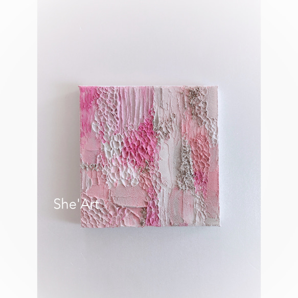 ※売り切れ・送料無料【1点もの・ハンドメイド】PINK×ミニabstract 絵画 She'Art・アートショップ・再開中 通販｜Creema ...