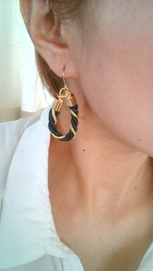 ﾌｧｯｼｮﾝﾛｰﾌﾟのピアス ピアス（フック・チェーン） サユキーズ 通販 2421554｜Creema(クリーマ)