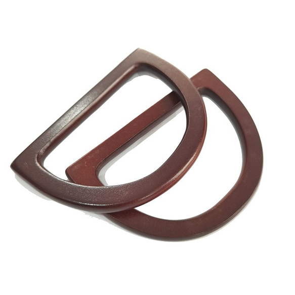 [A-00596/A02258] 木製D字ハンドル ブラウン DIYパーツ A-selection 通販｜Creema(クリーマ) 12170288