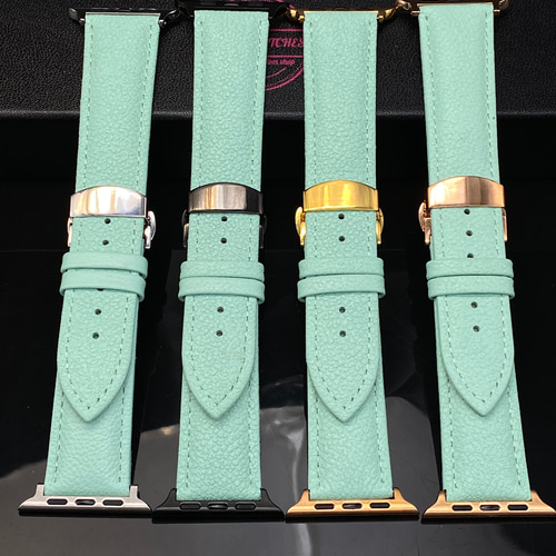 全アップルウォッチ装着可能◉ティファニーブルーレザーベルト D 全アップルウォッチ装着可能◉ティファニーブルーレザーベルト D