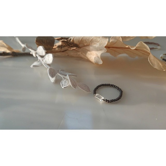 ワイヤーリング2set ガラス ビーズ ～beads 指輪・リング ベル 通販｜Creema(クリーマ)