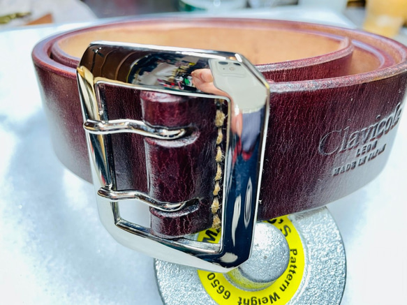 【CBNｰSLH2S40〈SB〉】レザーベルト〈サイズ「85」〉 おしゃれ 人気 大人 八角2ピン その他ファッション Clavicola ...