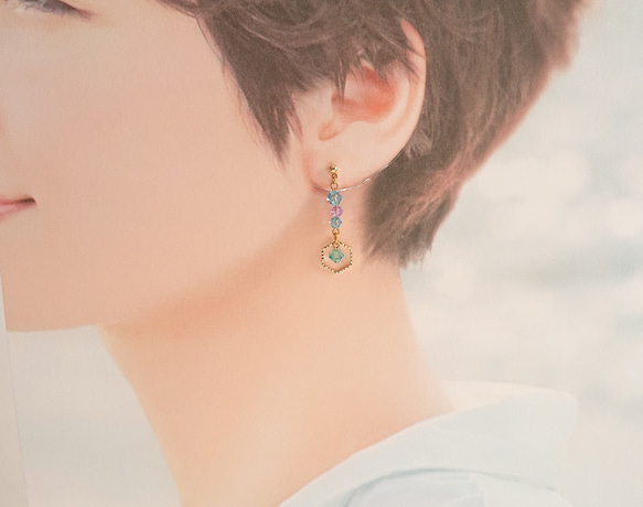 〜静かなる鐘〜 スワロフスキーのピアス ピアス（スタッド・一粒） 華心穏-hanashion- 通販 10726212｜Creema(クリーマ)