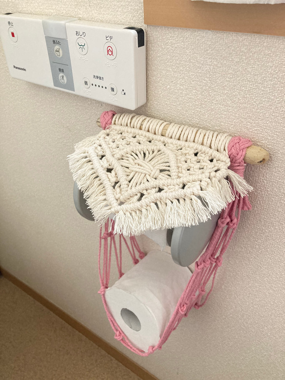 マクラメ トイレットペーパーホルダー 流木 バス・トイレ・洗面用品 colorful lemon 通販 11569844｜Creema(クリーマ)