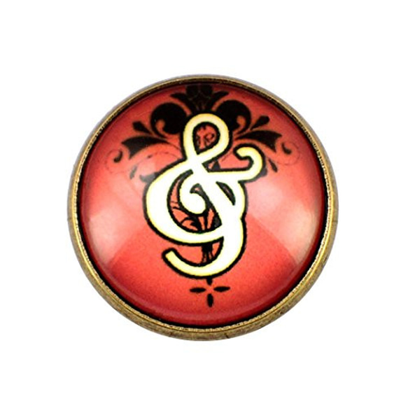 ピンバッジ ト音記号 ピンズ 音楽楽譜 アール・ヌーヴォー・アンティーク風 ピンバッチ ミュージック ピンバッチ Midi ...