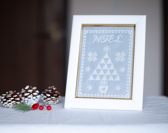 【初心者】クロスステッチ キット キラキラ輝く雪の結晶 ホワイトクリスマス 大人クリスマス 手作りインテリア キット ポコアポコ 通販 ...