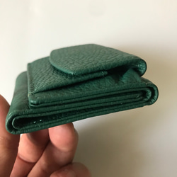 新作品 数量限定 グリーン 緑系 イタリアンレザー 牛革 本革 三つ折り財布&コンパクト ミニ財布 大人気商品 三つ折り財布 ...