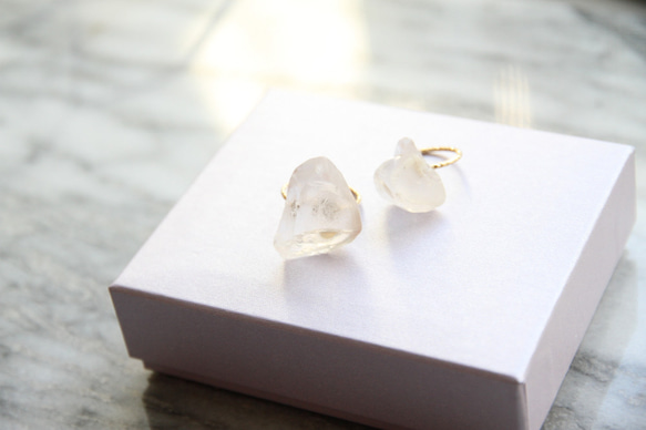 クリスタルベイビーロックRing( S） 指輪・リング mine 通販 5145166｜Creema(クリーマ)