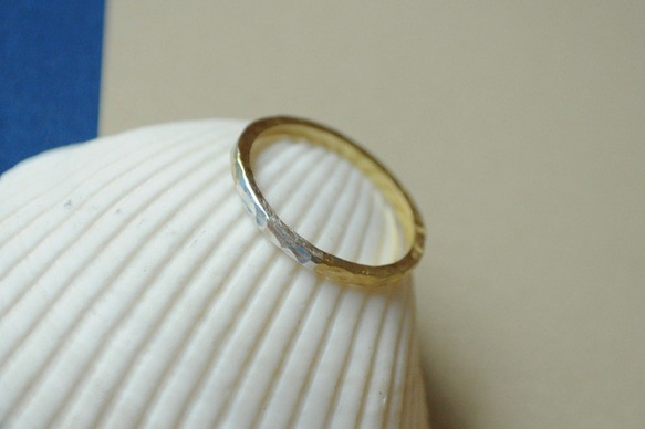 1／6 ポコポコリング sv＆brass 太 指輪・リング V&SSS 通販 5269915｜Creema(クリーマ)