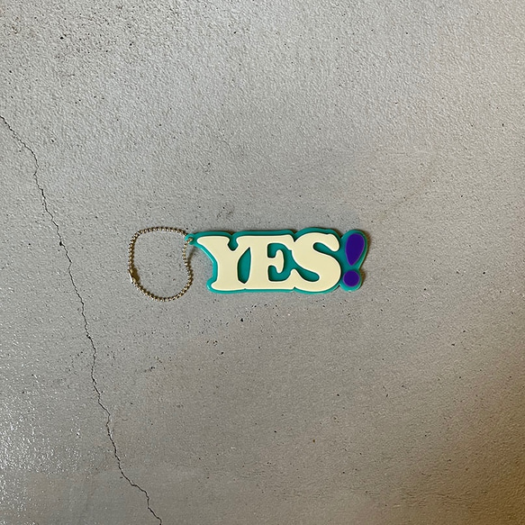 Yes! Ball key chain Green キーホルダー riru 通販 11032950｜Creema(クリーマ)