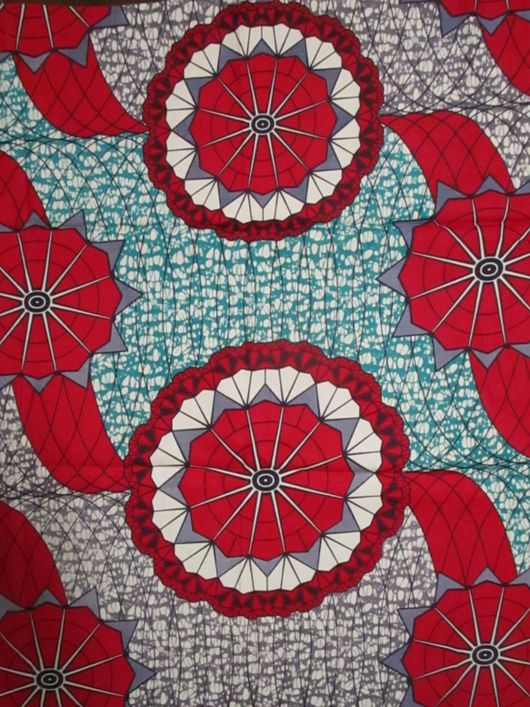 ⑧Tアフリカンプリント生地＊パーニュ＊キテンゲ＊アフリカンバティック＊アフリカ布 生地 MAJAM＊アフリカンプリント生地販売 通販 ...