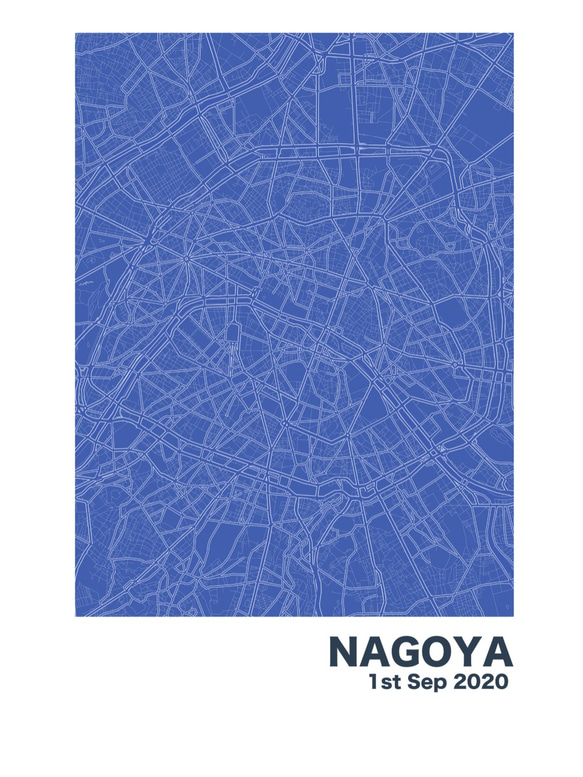 【オーダーメイド】想い出の場所を地図アートに 【ブループリント】 写真・グラフィック Mappify 通販 11007880｜Creema(クリーマ)