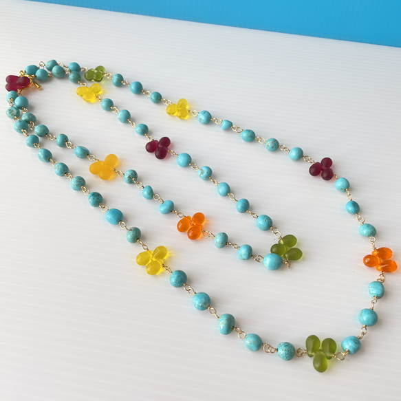 ・HNTK・・・トロピカルカラーネックレス N0484 ネックレス・ペンダント hinataku 通販｜Creema(クリーマ) 12100153