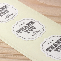 【30片】ヴィンテージ風シール（ホワイト・ブルー・ピンク）30㎜ サンキュー・ジャストフォーユー G025-030 シール だいし屋 通販 ...