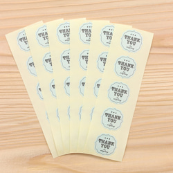 【30片】ヴィンテージ風シール（ホワイト・ブルー・ピンク）30㎜ サンキュー・ジャストフォーユー G025-030 シール だいし屋 通販 ...
