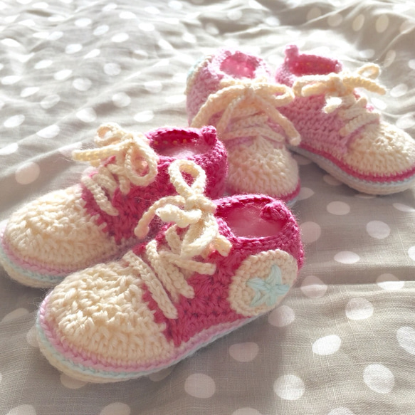 ベビーシューズ＊ピンク＊ 靴 halelu* 通販 1669413｜Creema(クリーマ)