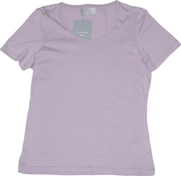 肌に優しく、型崩れしにくいスマイルコットンカットソー(ラベンダー/Lサイズ) カットソー ハリーウッド 通販 2283206｜Creema(クリーマ)