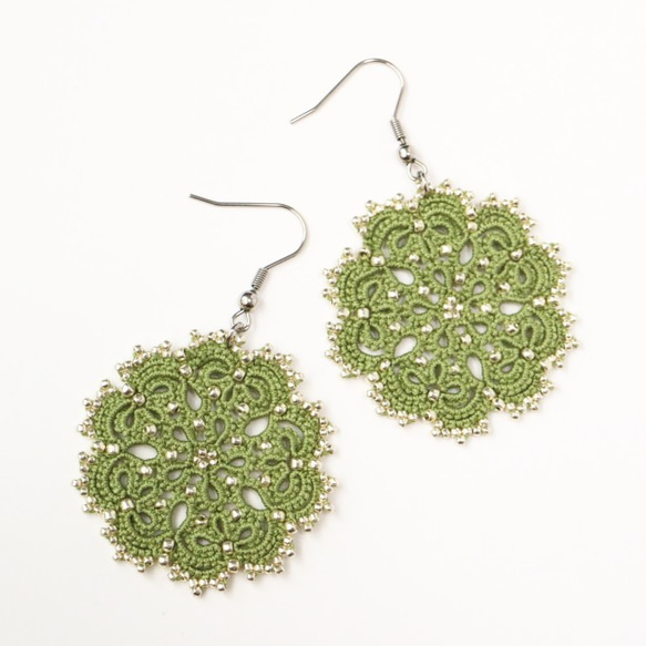 Mitsuki／green ピアス（フック・チェーン） Fumitsuki 通販｜Creema(クリーマ) 7961552