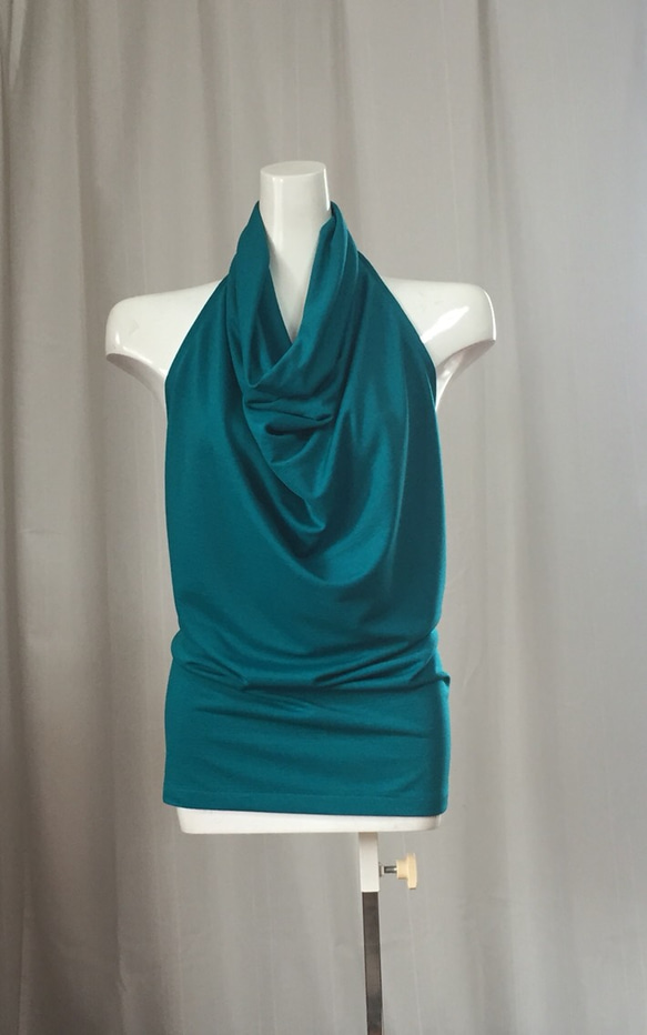 .エメラルドグリーンのインナー カーディガン Sewingroom Reico 通販 1722904｜Creema(クリーマ)