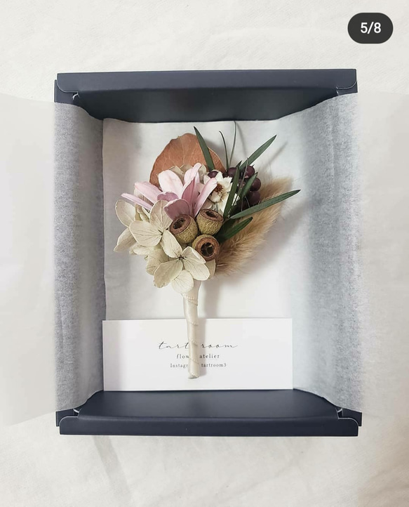 【一点物】BOXつき！ピンクベリーのコサージュ ドライフラワー プリザーブドフラワー ブーケ ミニブーケ 卒 コサージュ tart room ...