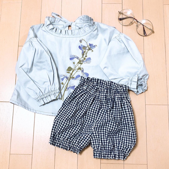 チェック柄☆かぼちゃパンツ ベビー服 oto.non_ 通販｜Creema(クリーマ)