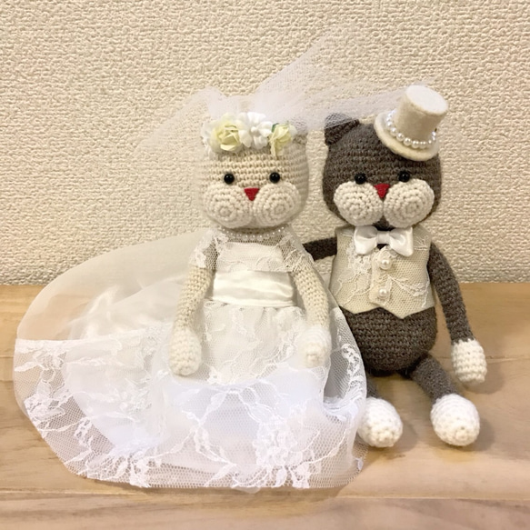 《S様オーダー分》ami-neko bridal doll あみぐるみ ami-neko 通販 5392925｜Creema(クリーマ)