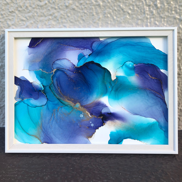 アルコールインクアート 原画のみ ニュアンス 風で描くアート 絵画 Rachel.M 通販｜Creema(クリーマ) 12455610