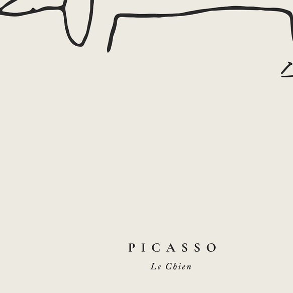 【0070N】アートポスター Pablo Picasso, "Le Chien" 北欧インテリア 写真・グラフィック hos_decor 通販 ...
