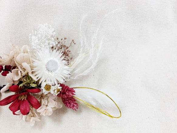 髪飾り ドライフラワー ヘッドパーツ ヘッドドレス（アクセサリー） megu 通販｜Creema(クリーマ) 11445963