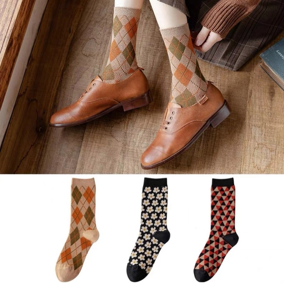 3足セット*靴下*レディース*婦人靴下 靴下 サガタ 通販｜Creema(クリーマ)