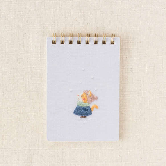 【小さなリングメモ】初雪 ノート チョコチップ 通販 12627108｜Creema(クリーマ)