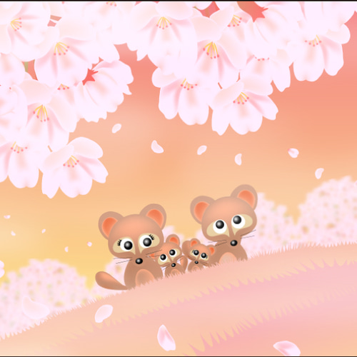 ポストカード085 春風桜歌(はるかぜおうか)5枚セット ポスト ポストカード085 春風桜歌(はるかぜおうか)5枚セット ポスト