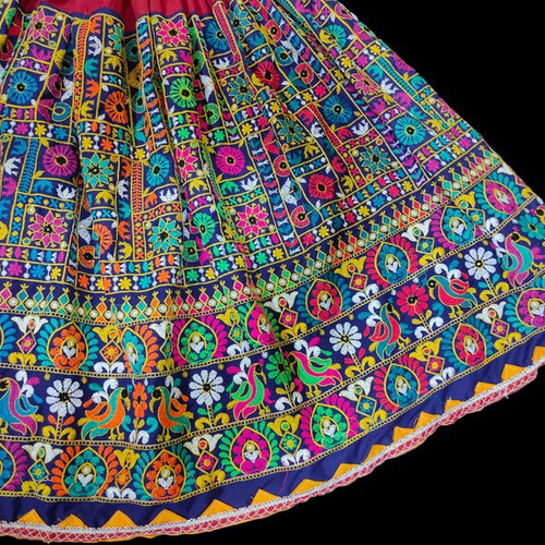 インド刺繍 ロングスカート 刺繍布 民族衣装 ベリーダンス インド刺繍 ロングスカート 刺繍布 民族衣装 ベリーダンス