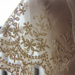 刺繍レース 白 金 ゴールド リボン プリンセス アリス チュールレース 衣装 チロリアンテープ ドール 人形 服 レース byuri 3月 ...