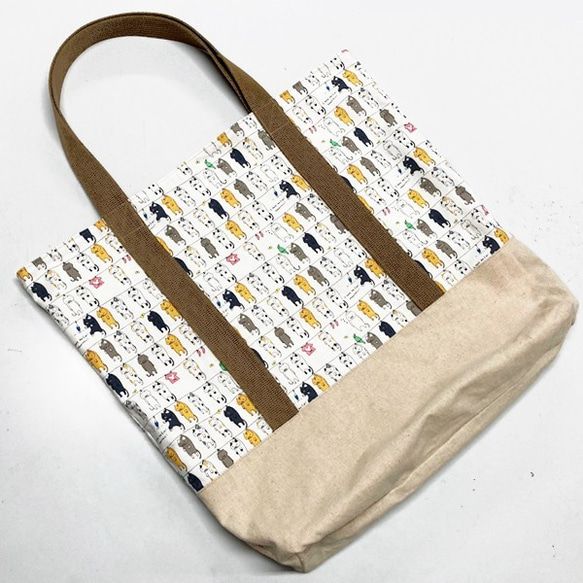 洗濯猫 干し猫 キャンバス地 トートバッグ ねこ ネコ トートバッグ きき 通販｜Creema(クリーマ)