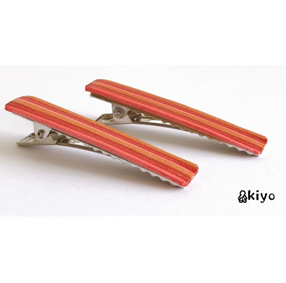 【送料無料】カラフル ヘアクリップ（2個セット）赤・ピンク ヘアクリップ・バナナクリップ kiyo_komono 通販 12015654 ...