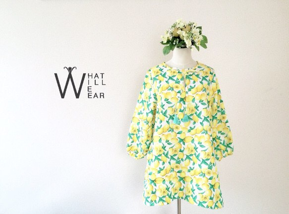 LEMON FLARE TUNIC ブラウス Whatwillwewear life 通販 2006746｜Creema(クリーマ)