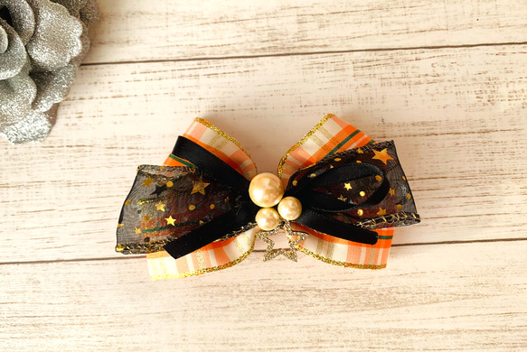 ペット 犬用 ハンドメイド ヘア飾り ヘアアクセサリー リボン バレッタ ペット服・アクセサリー ひなこは 通販 12651367 ...