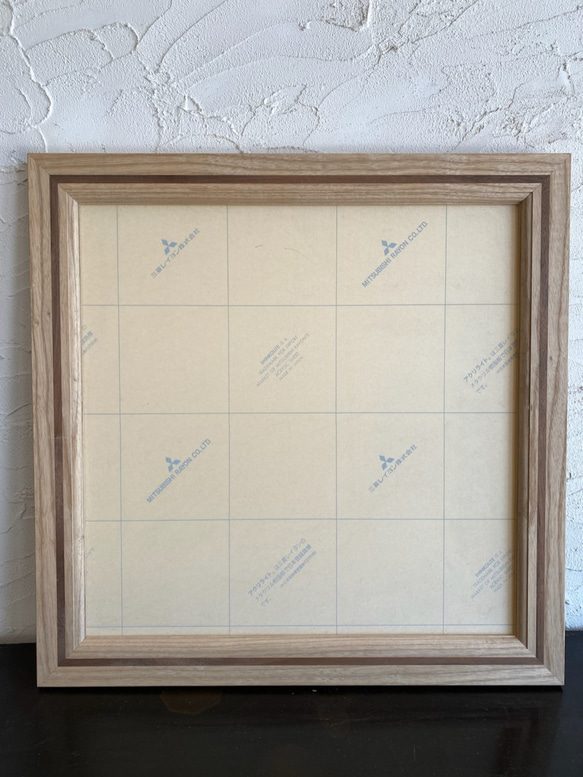 ホワイトアッシュ 天然無垢材 ウッドフレーム（ストライプ）No12 その他インテリア雑貨 WOOD uZack 通販 12713084 ...