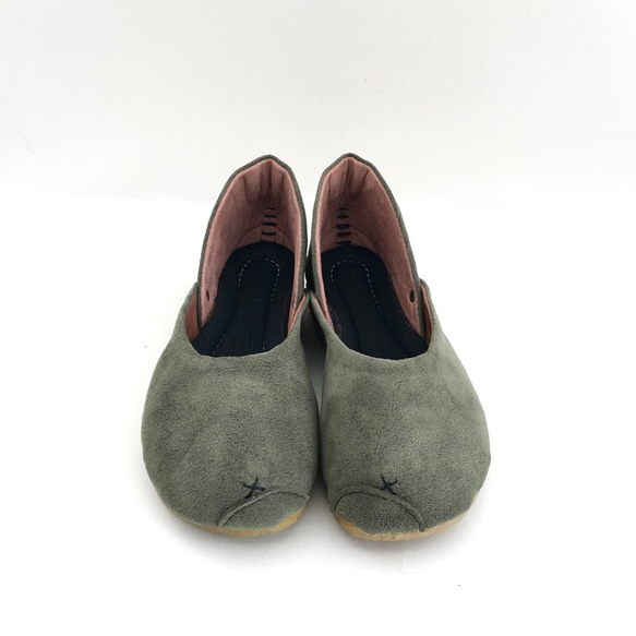 ROUND shoes #micro-fiber #受注製作 スリッポン shoe store ko 通販 2691813｜Creema(クリーマ)