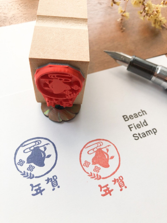 【年賀】千鳥 スタンプ はんこ・スタンプ Beach field stamp 通販 12681109｜Creema(クリーマ)