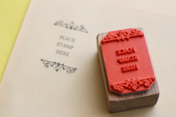 PLACE STAMP HERE スタンプ はんこ・スタンプ Beach field stamp 通販 995593｜Creema(クリーマ)