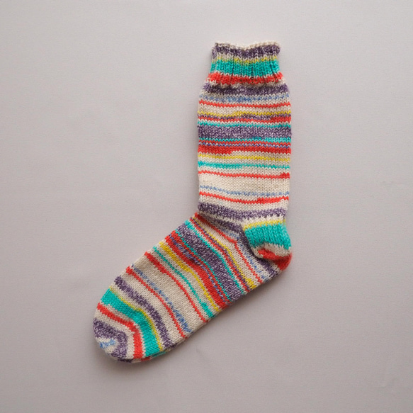 手編みの靴下 靴下 もだかるknit 通販｜Creema(クリーマ) 12669556