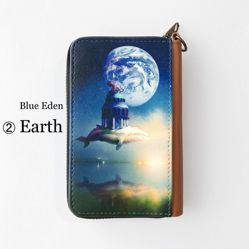 コインケース パスケース ミニ財布 「Blue Eden」「幻想世界地図 コインケース パスケース ミニ財布 「Blue Eden」「幻想世界地図