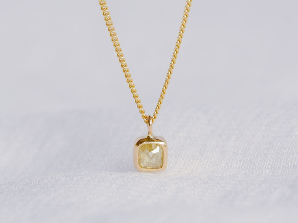 Pale Yellow Baby Diamond Necklace ネックレス・ペンダント lily&co 通販 11743633 ...