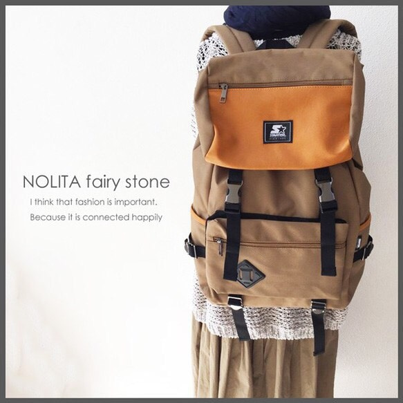 新作再々々販☆レザーポケット リュックサック バッグ キャメル リュック・バックパック NOLITA 通販 2035959｜Creema(クリーマ)