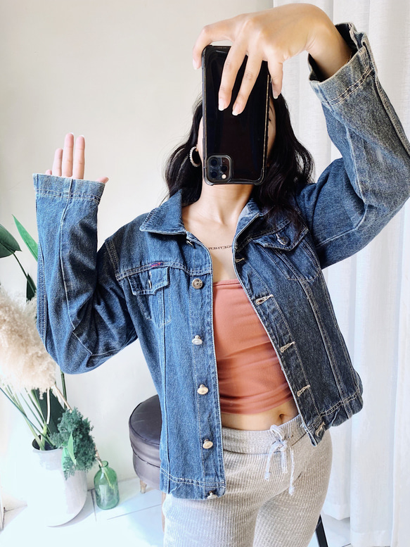 グレー ブルー クラシック プレーン ウィークエンド パーティー ヴィンテージ ラペル コットン デニム ジャケット ヴィンテー ジャケット ...