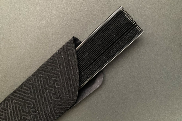 名古屋黒紋付染アルミ扇子「KOKUSEN」サヤ型 クロームxブラック 和装小物（帯・半襟） suehirodo 通販 12646860 ...