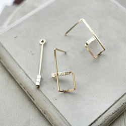 受注製作『quatre-vingt-dix』ピアス☆カレンシルバー&14kgf creema限定送料無料 ピアス（その他） Petit Bleu Tokyo 通販 4860573｜Creema ...