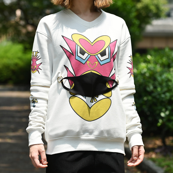 可愛いマスク付けスウェット スウェット・トレーナー KNockAck 通販 12715134｜Creema(クリーマ)